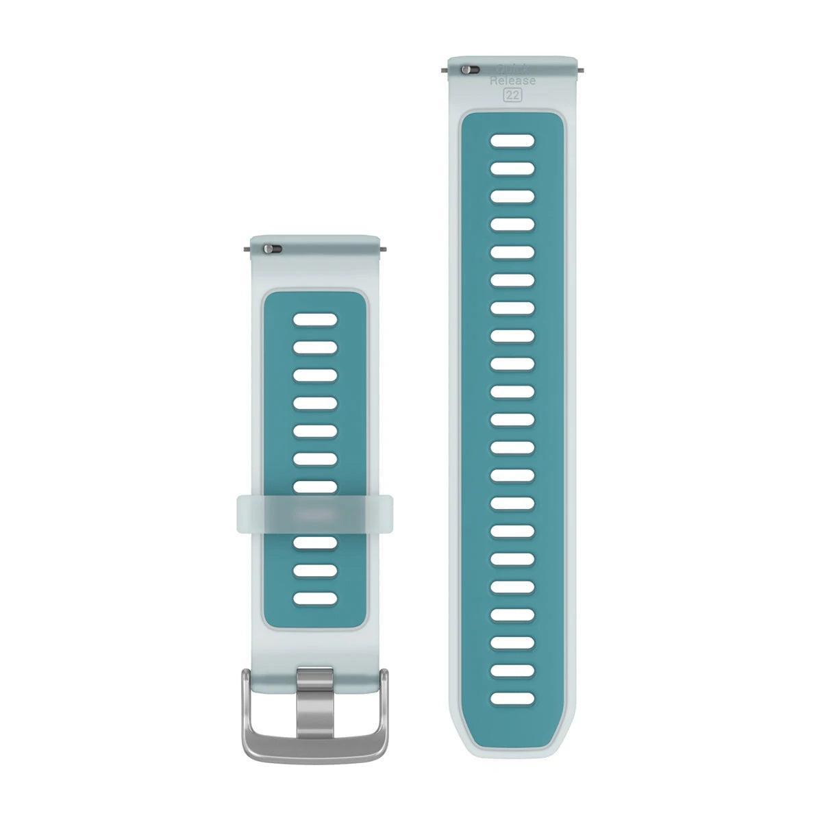 Garmin Quick Release 22mm - Translucent Whitestone/Turquoise w/Silver ...