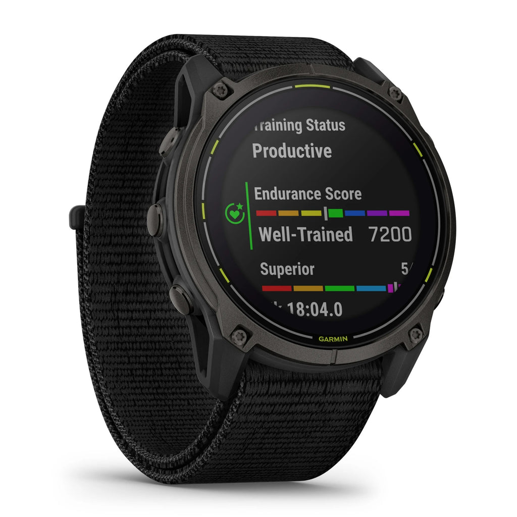 Garmin Enduro 3 – 51 mm Solar, Sapphire Carbon gray DLC titanium with ...
